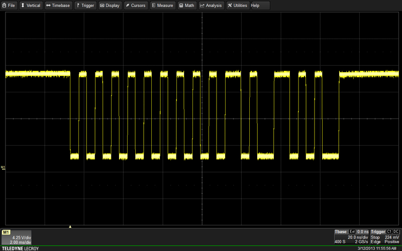 Decoding the Digital Addressable Lighting Interface (DALI) protocol
