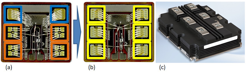 On reverse-conducting trench-IGBT modules