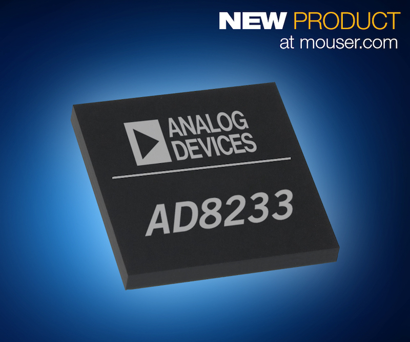 Analog Devices’ AD8233 AFE for medical wearables now at Mouser