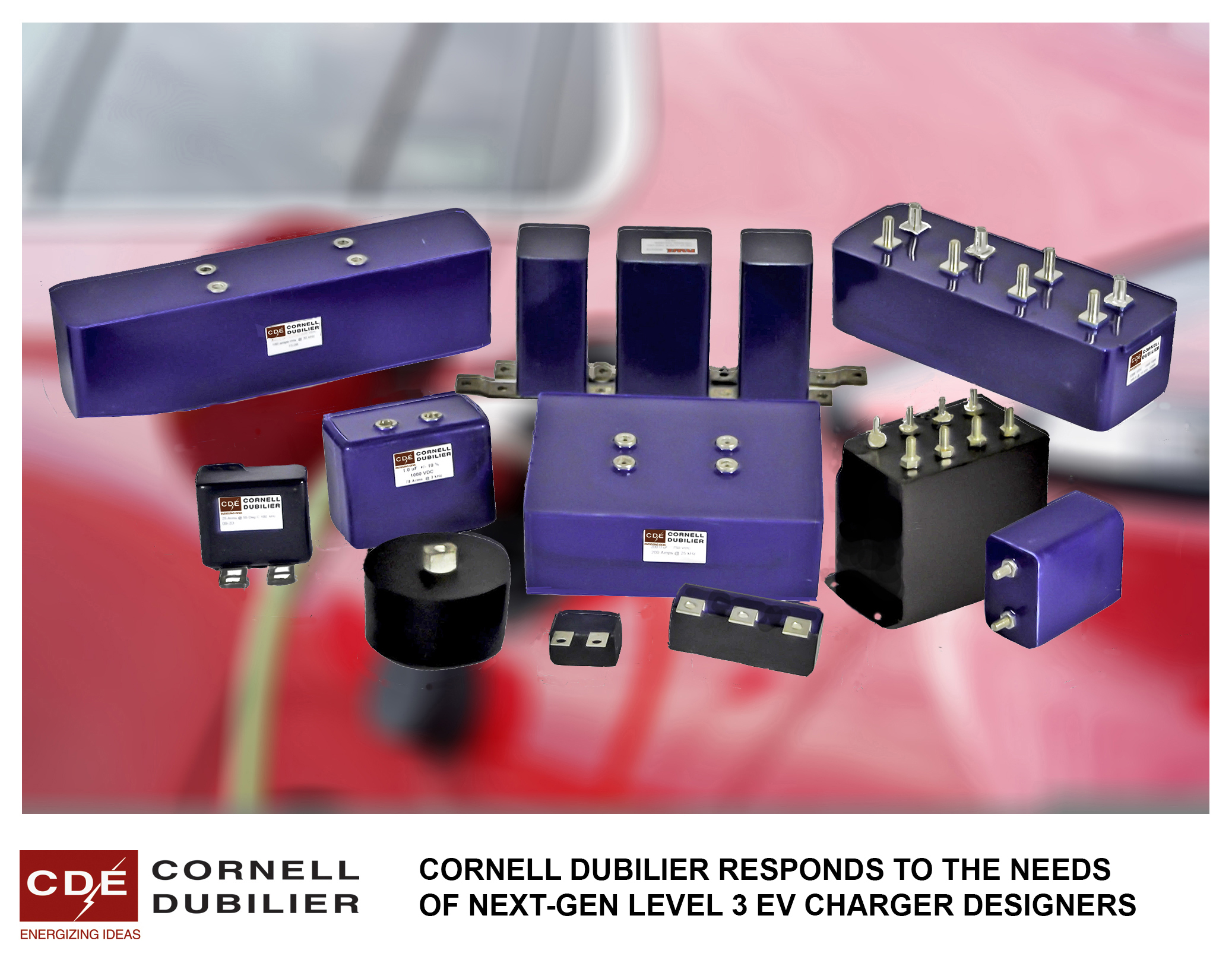CDE Addresses Capacitor Needs of Next-Gen Level-3 EV Charger Designers