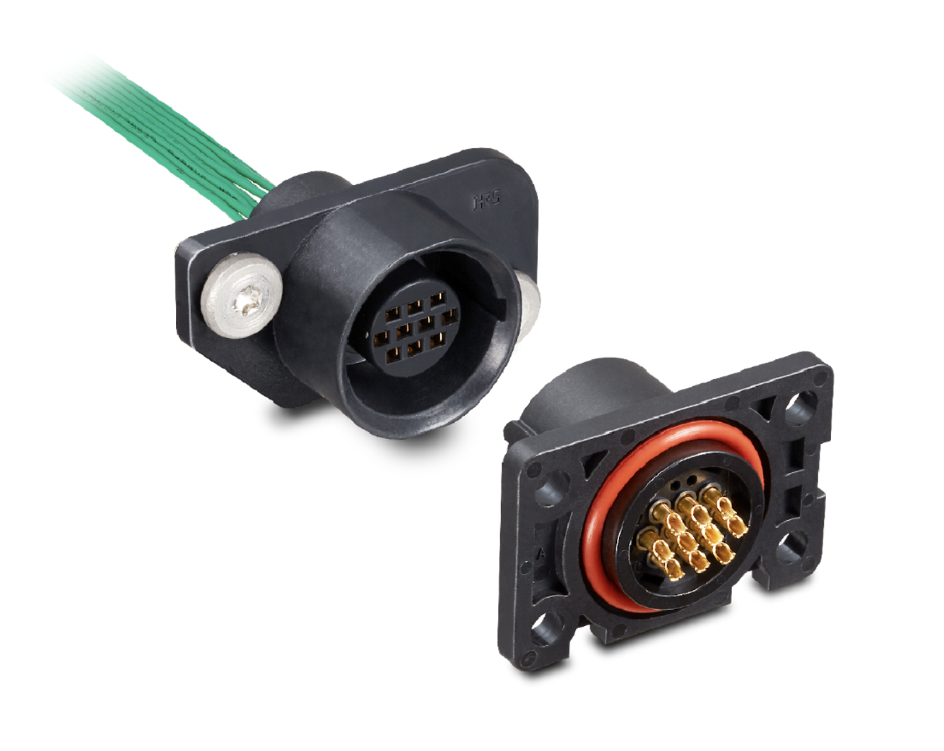 Miniature Connector from Hirose Offers Blind-Mate Panel Mounting